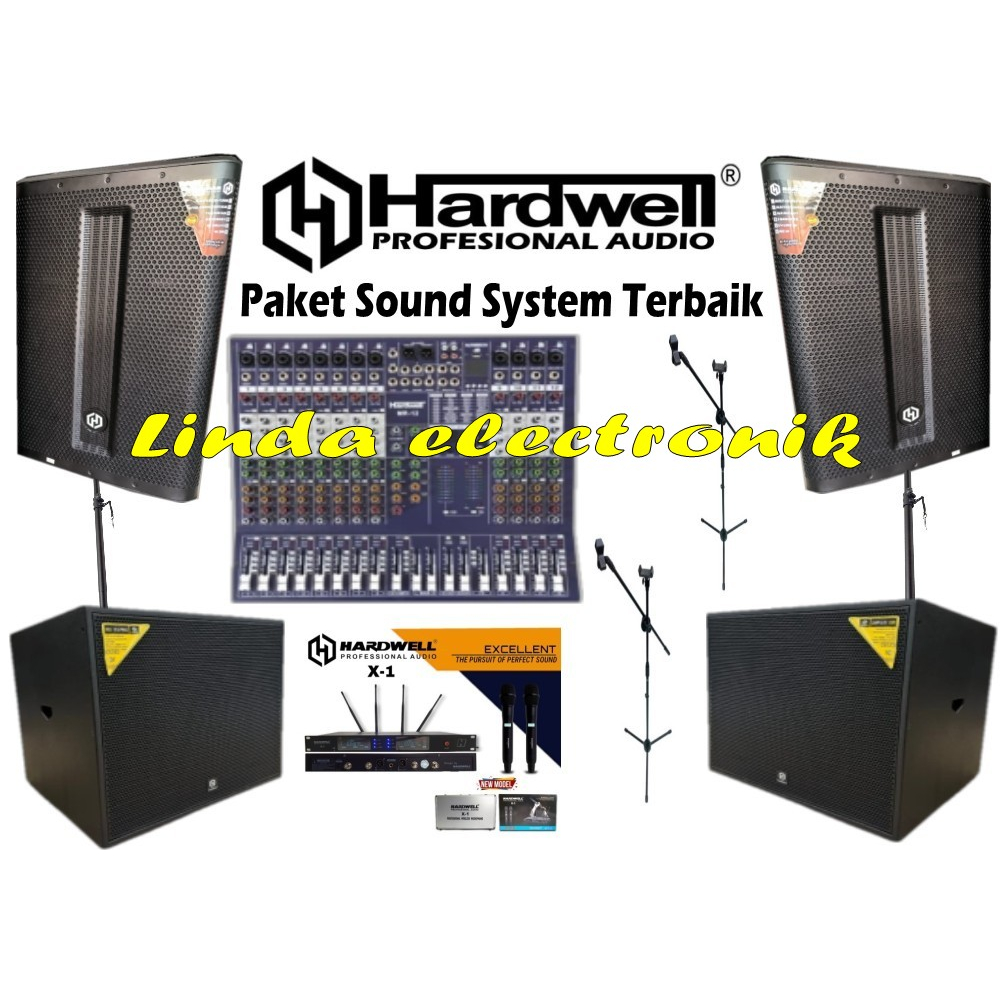 Jual profesional sound system hardwell ultra 15pro 15'' subwoofer 18 ...