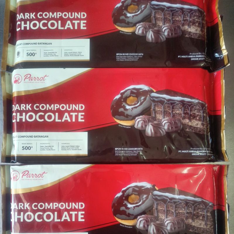 Jual Chocolate Block Parrot 500 gr / Coklat Blok / Cokelat Batangan ...