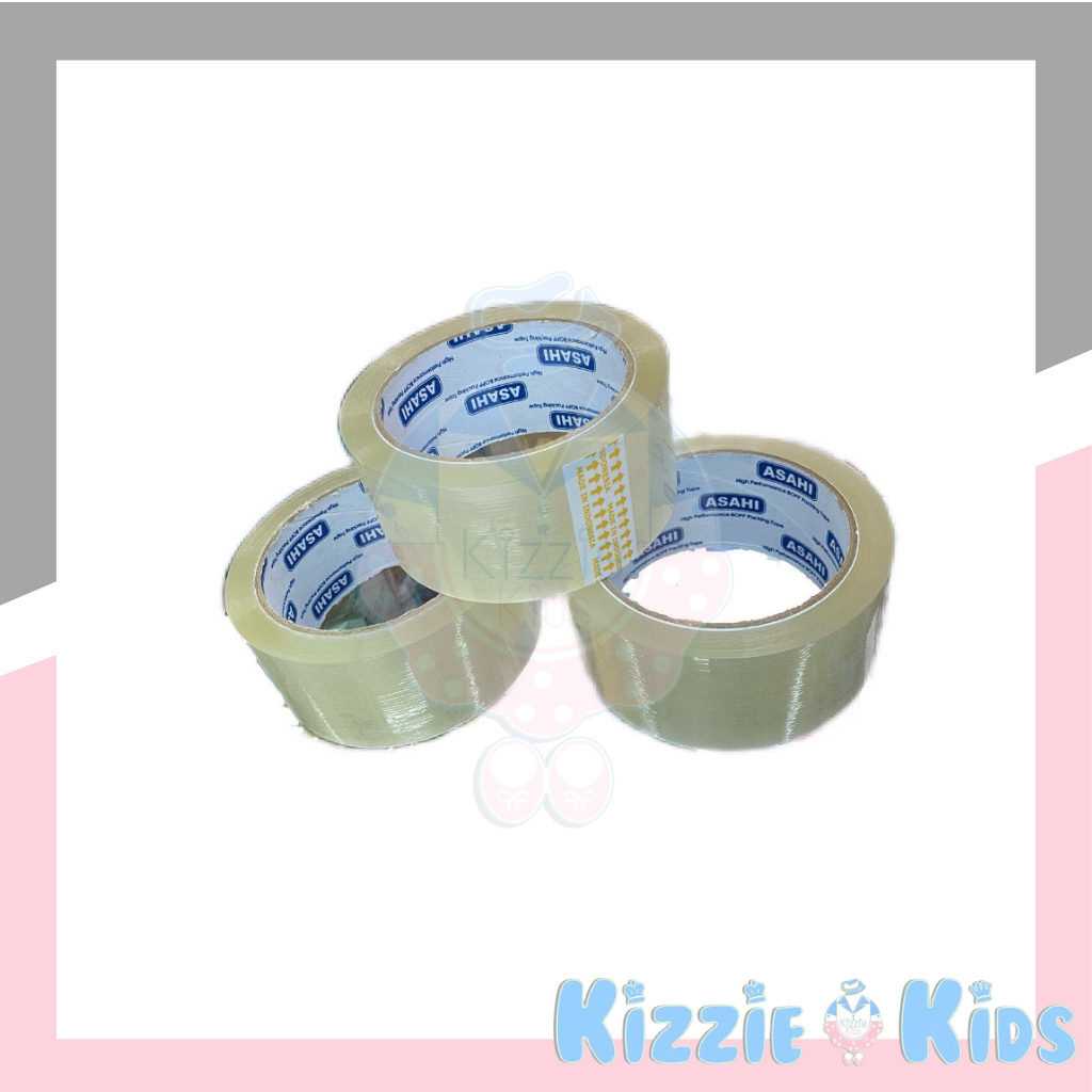 Jual Lakban Bening 45mm x 70m ASAHI TAPE / Isolasi Solatip Bening Super Lengket ( 1Pcs) | Shopee ...