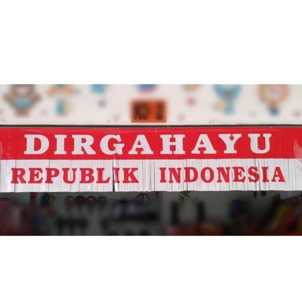 Jual Banner Rumbai Dirgahayu RI / Tirai Rumbai HUT RI / Garland ...
