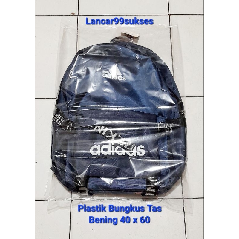 Jual Plastik ransel plastik bungkus tas sekolah plastik bening plastik ...