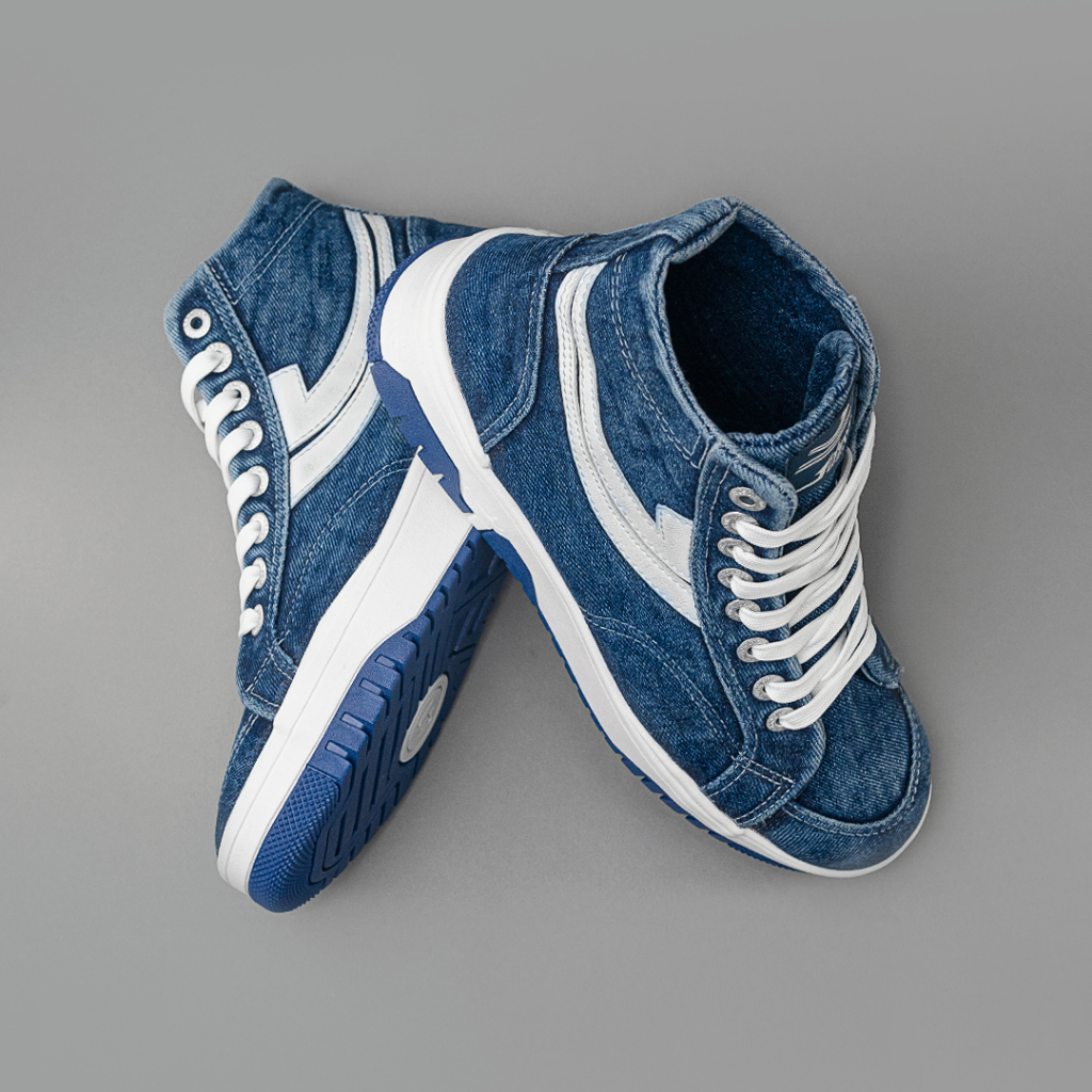 Jual SEPATU SNEAKERS JOHNSON - ORACLE HIGHCUT (HC) DENIM BLUE | Shopee ...