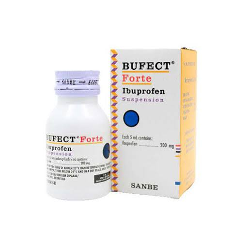 Jual Bufect Suspensi Forte ( Ibu Profen )200mg/5ml 50 ml / Meringankan ...