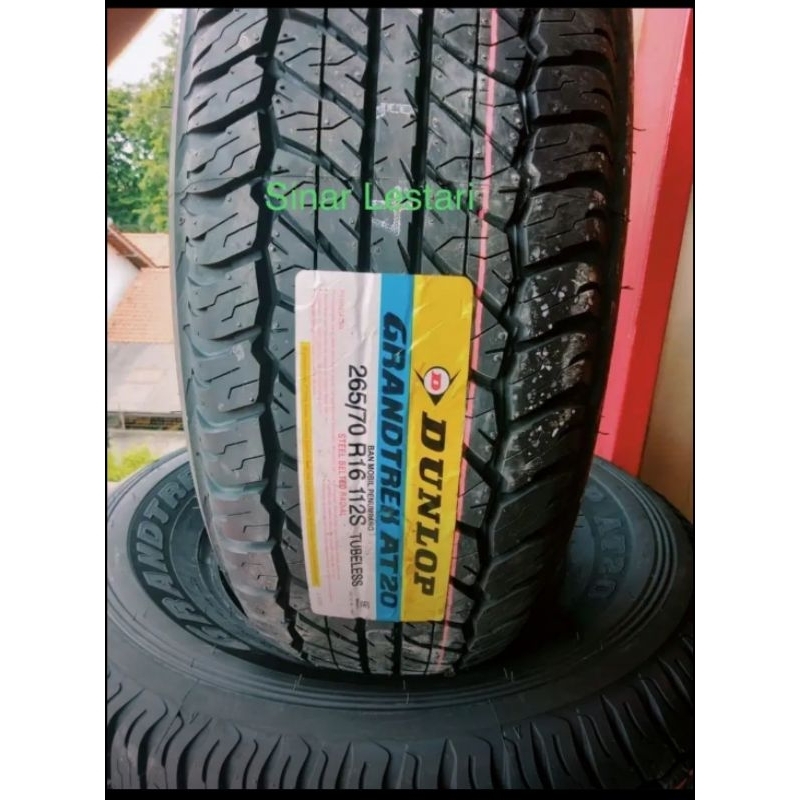 Jual Ban Dunlop Grandtrek AT20 265 70 R16 112S Ban Mobil Pajero, Fortuner, Everest, Hilux Dll ...