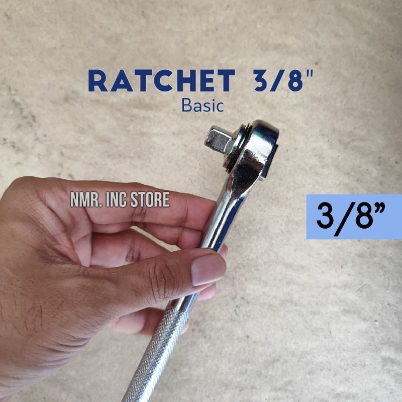 Jual Gagang Ratchet 3/8 inch Basic, Mata Kunci Shock, Stang Sok Sock ...