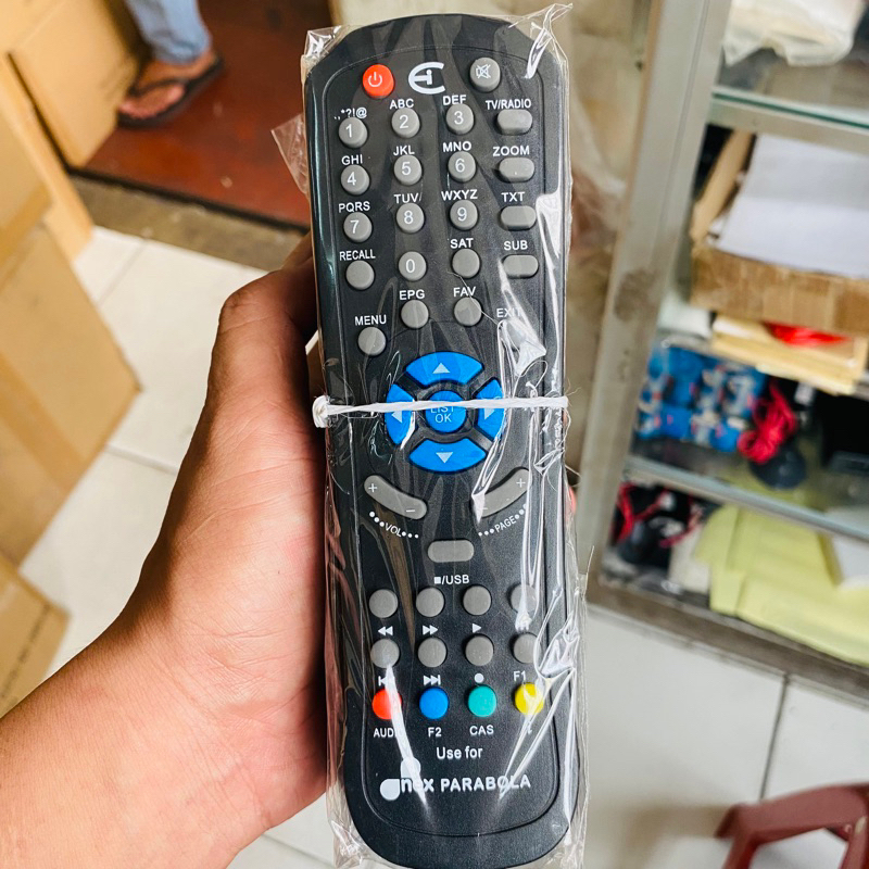 Jual REMOT / REMOTE RECEIVER NEX PARABOLA MOLA TV KUNING / HITAM ...