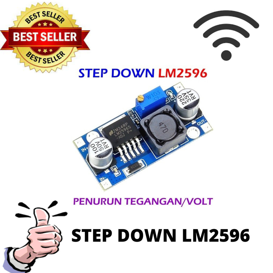 Jual STEP DOWN DC TO DC LM2596 MODULE PENURUN TEGANGAN DC | Shopee Indonesia