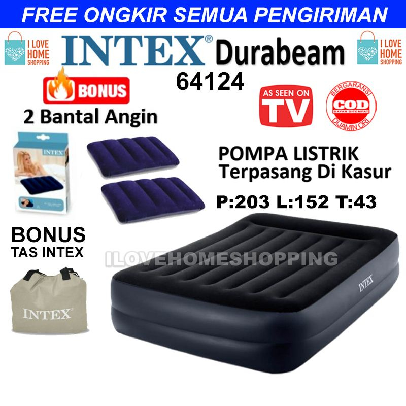 Jual INTEX KASUR ANGIN - KASUR INTEX DURABEAM REST RAISED AIRBED ORI ...
