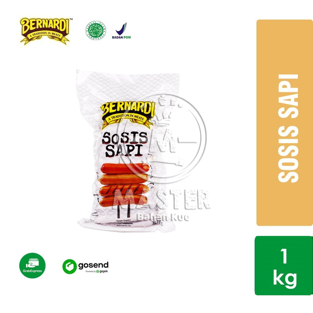 Jual Sosis Sapi Merah BERNARDI / Beef Sausage MERAH 1 kg [KHUSUS ...