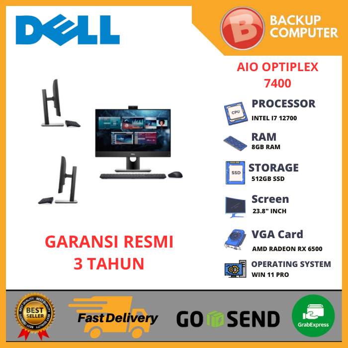 Jual DELL OPTIPLEX 7400 AIO i7 12700 8GB 512GB SSD | Shopee Indonesia