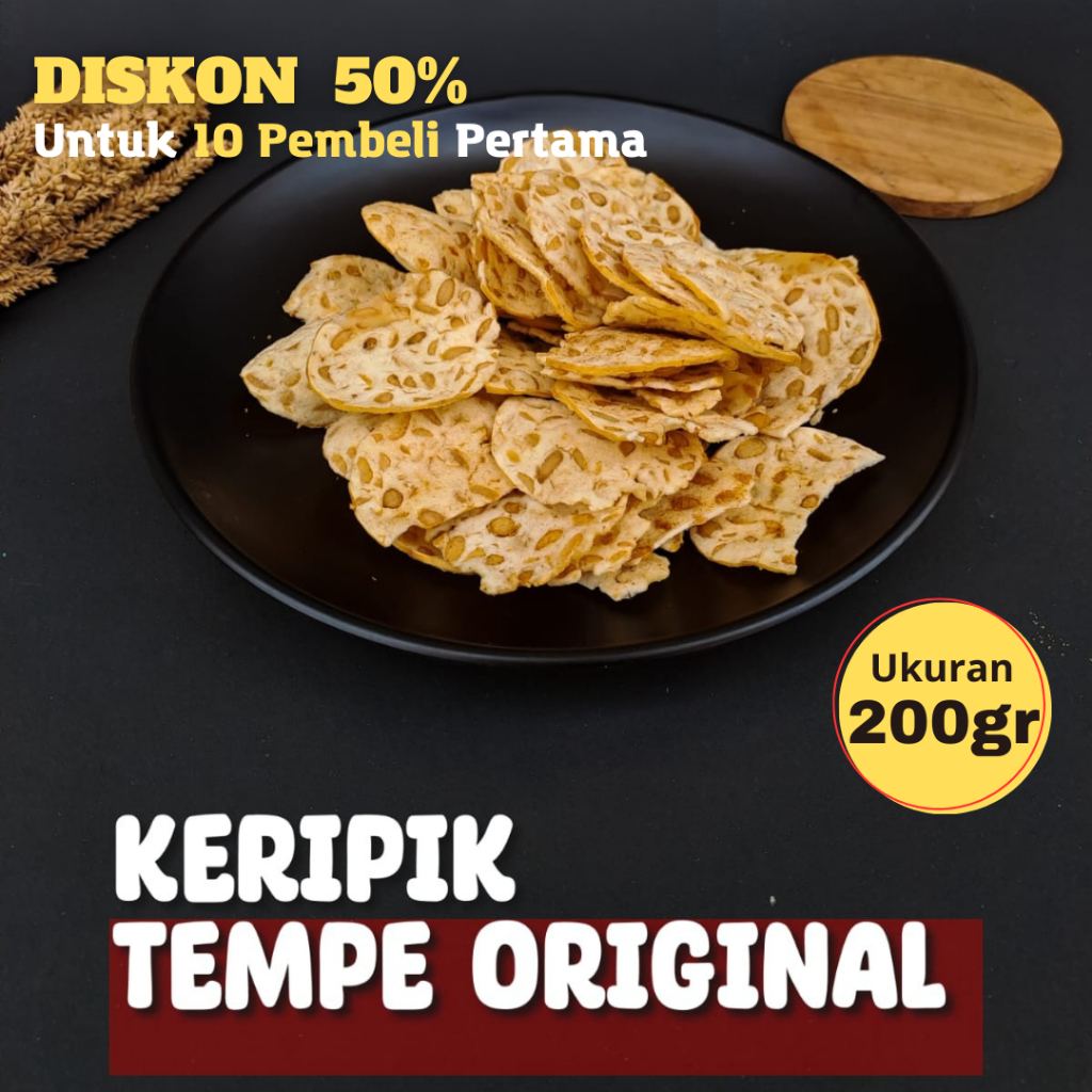 Jual KERIPIK TEMPE GORENG ORIGINAL GURIH CEMILAN MAKANAN RINGAN ...