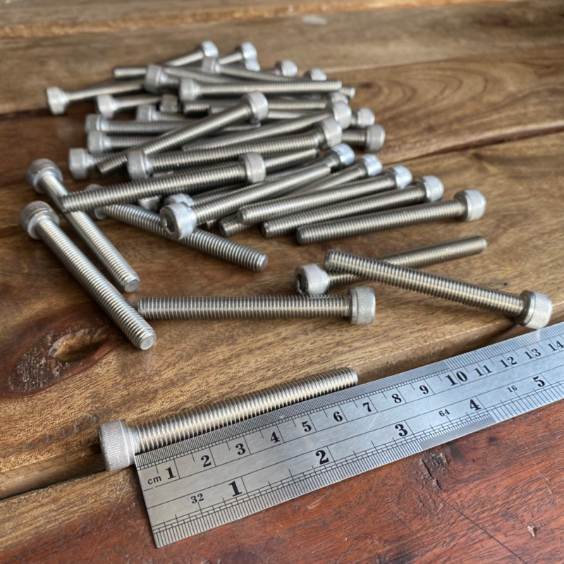 Jual baut L stenlis 12an M8x70(7cm) stenles stel 304 THE | Shopee Indonesia