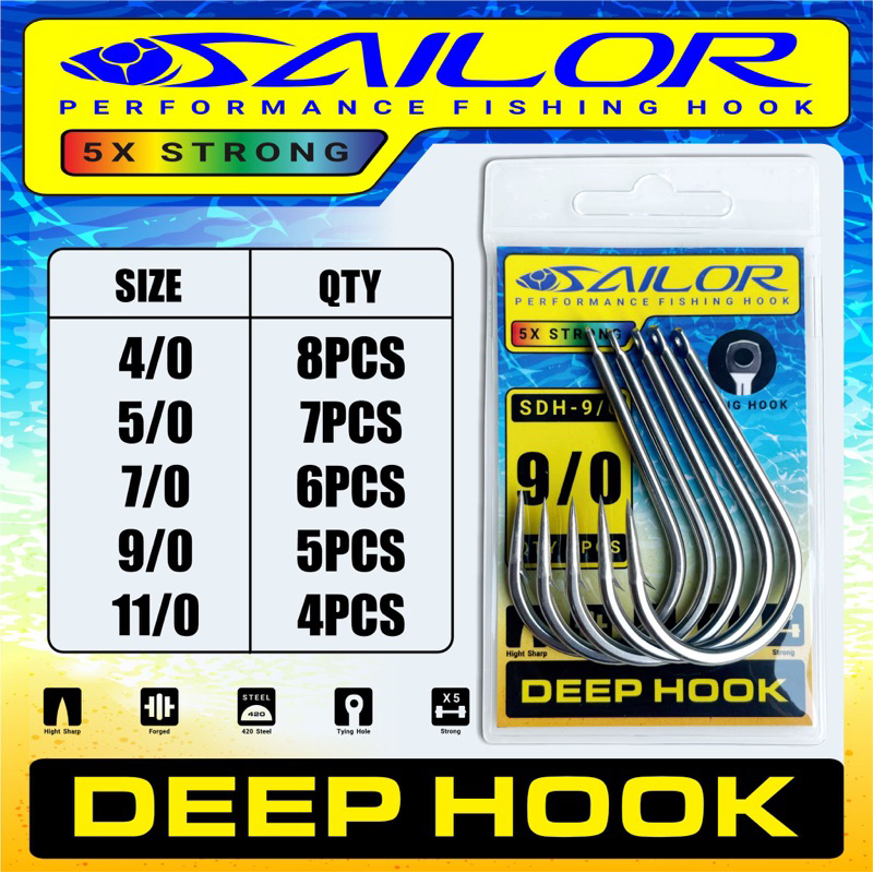 Jual Sailor Deep Hook Stainless Steel SS420 | Shopee Indonesia