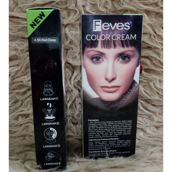 Jual FEVES COLOR CREAM - SEMIR RAMBUT | Shopee Indonesia