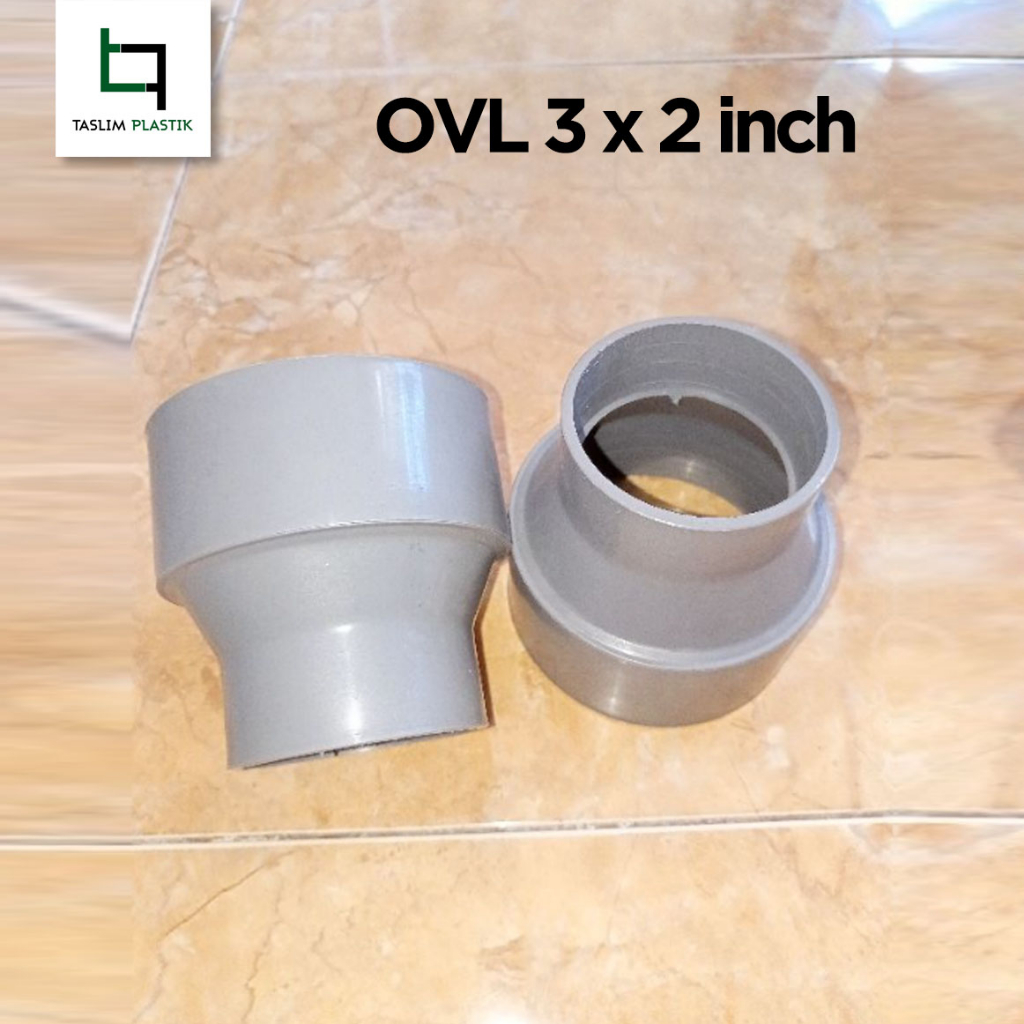 Jual Reducer Sok Vlok Overloop 3x2 inch / Sambungan Pipa PVC 3" ke 2" | Shopee Indonesia