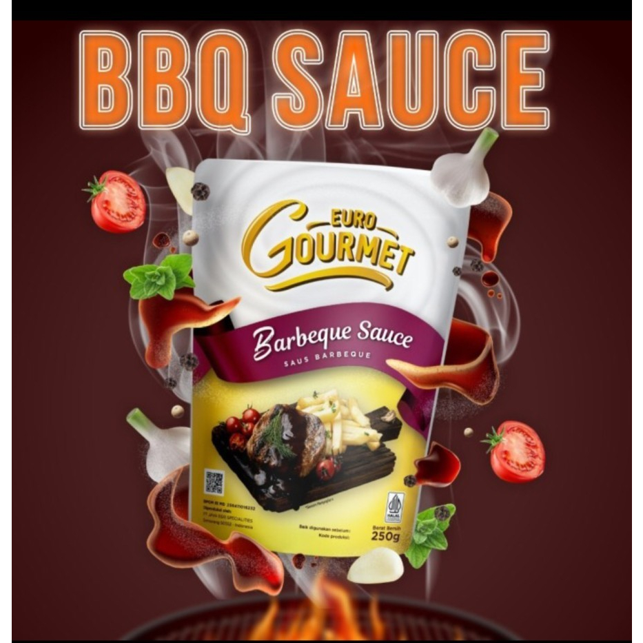 Jual Euro Gourmet Barbeque Sauce 250gr - Saus BBQ | Shopee Indonesia
