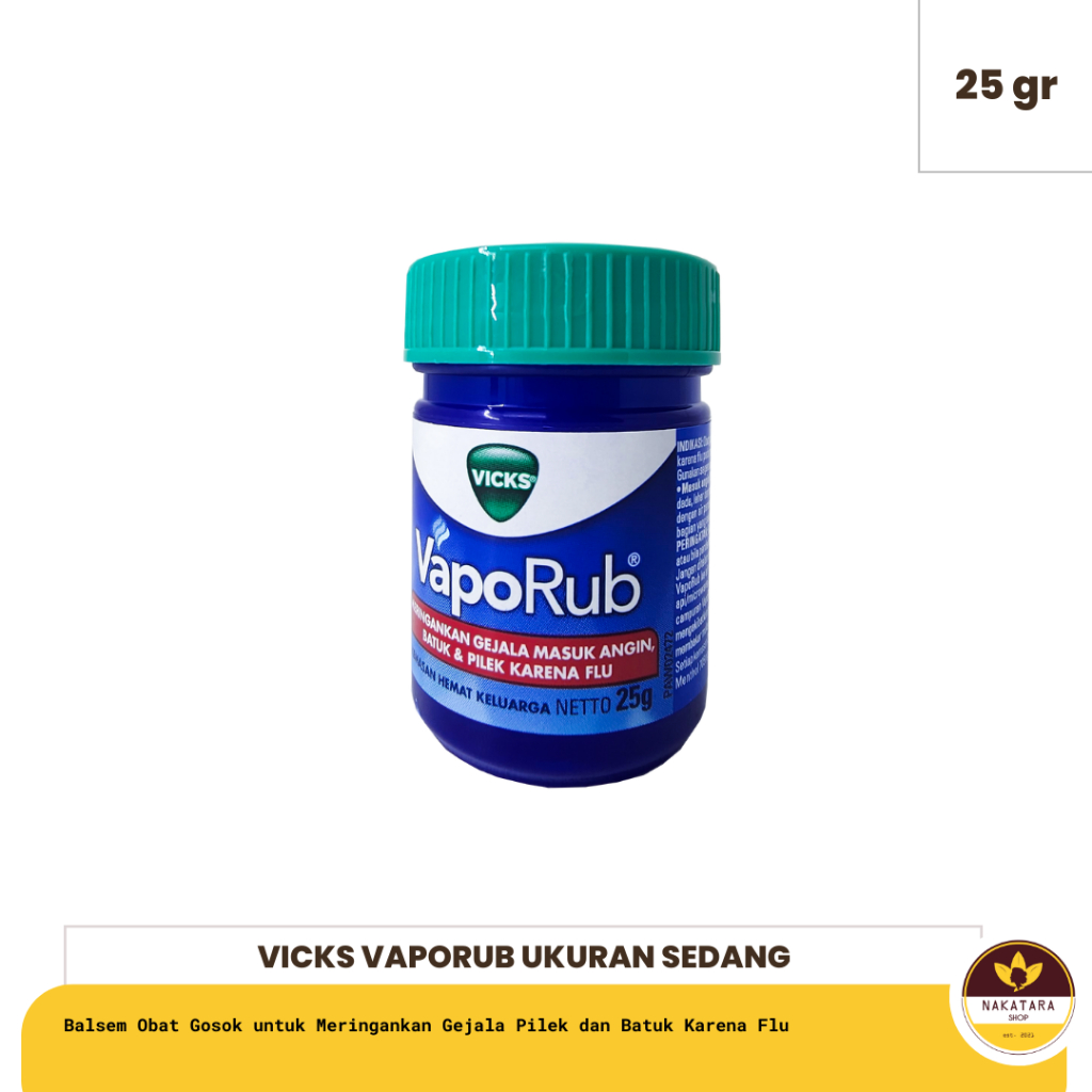 Jual VICKS VAPORUB BALSEM UKURAN 25 GRAM | Shopee Indonesia