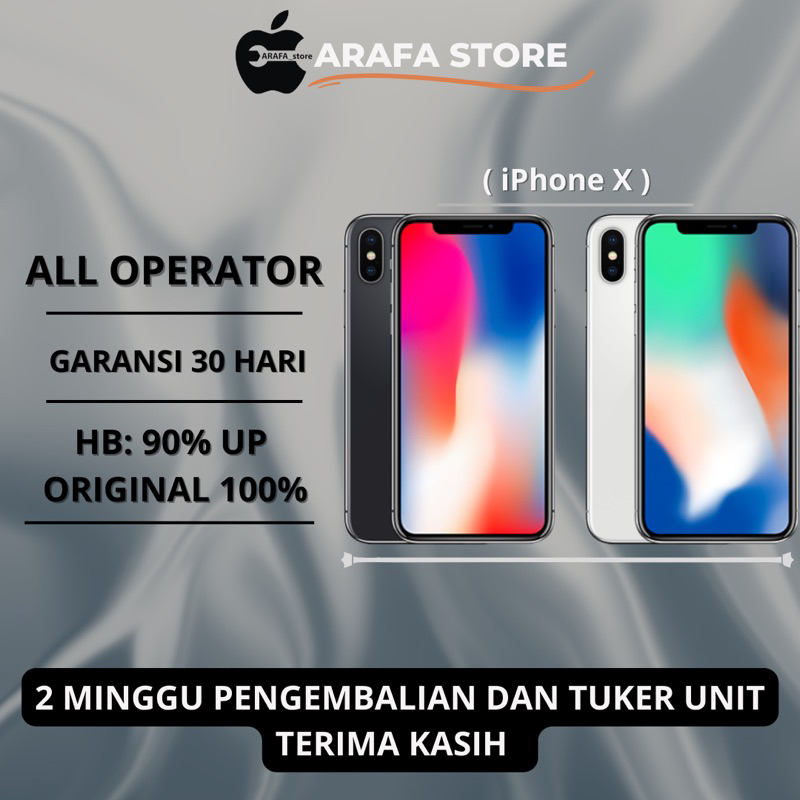 Jual IPHONE X 256GB ALL OPERATOR ORIGINAL | Shopee Indonesia