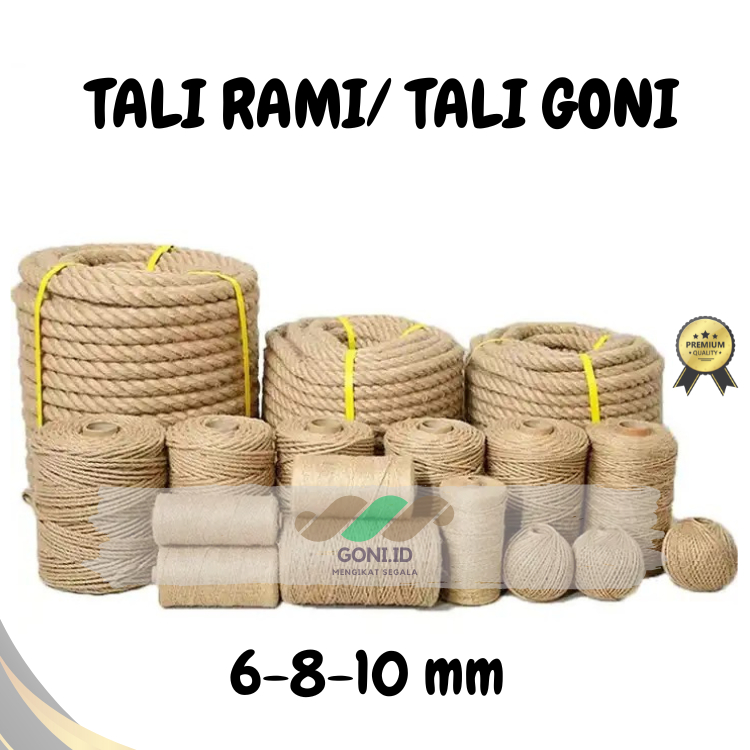 Jual Tali Tambang Rami goni 3 s/d 14mm Tali goni / Garukan Kucing ...