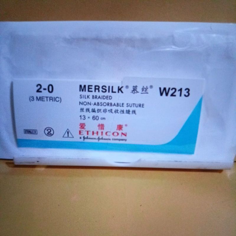 Jual MERSILK 2/0 W213 (SILK NONABSORBABLE) TANPA JARUM | Shopee Indonesia