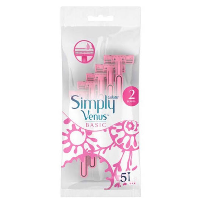 Jual Gillette Simply Venus Basic Isi 5 Pcs | Shopee Indonesia