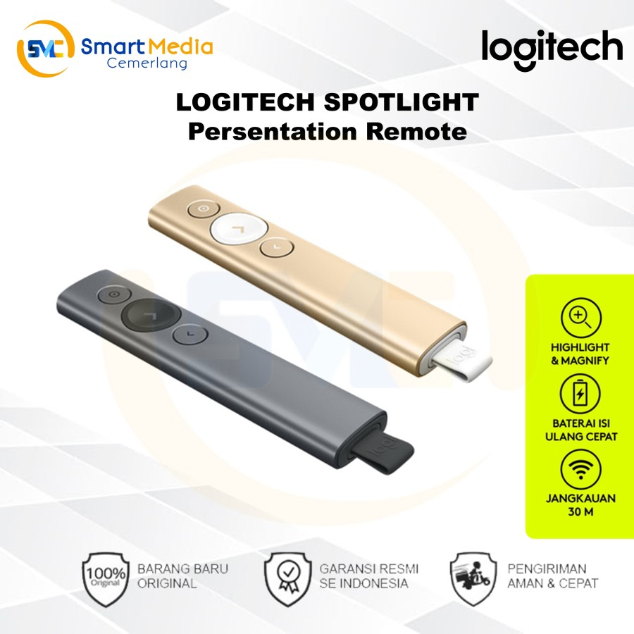 Jual Logitech Spotlight Pointer Presenter Wireless Bluetooth | Shopee Indonesia