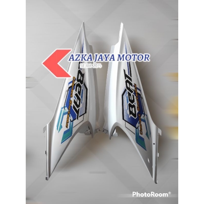 Jual Cover Body Beat Karbu putih 2008 + Striping beat karbu 2008 putih ...