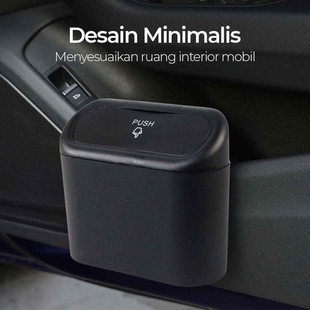 Jual 【GOGOMART】Tempat Sampah Mobil Press / Car Trash Bin Pressing ...
