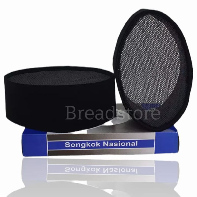 Jual Peci Songkok Kopiah Hitam Polos Full AC Tinggi 9cm - Peci Pria ...