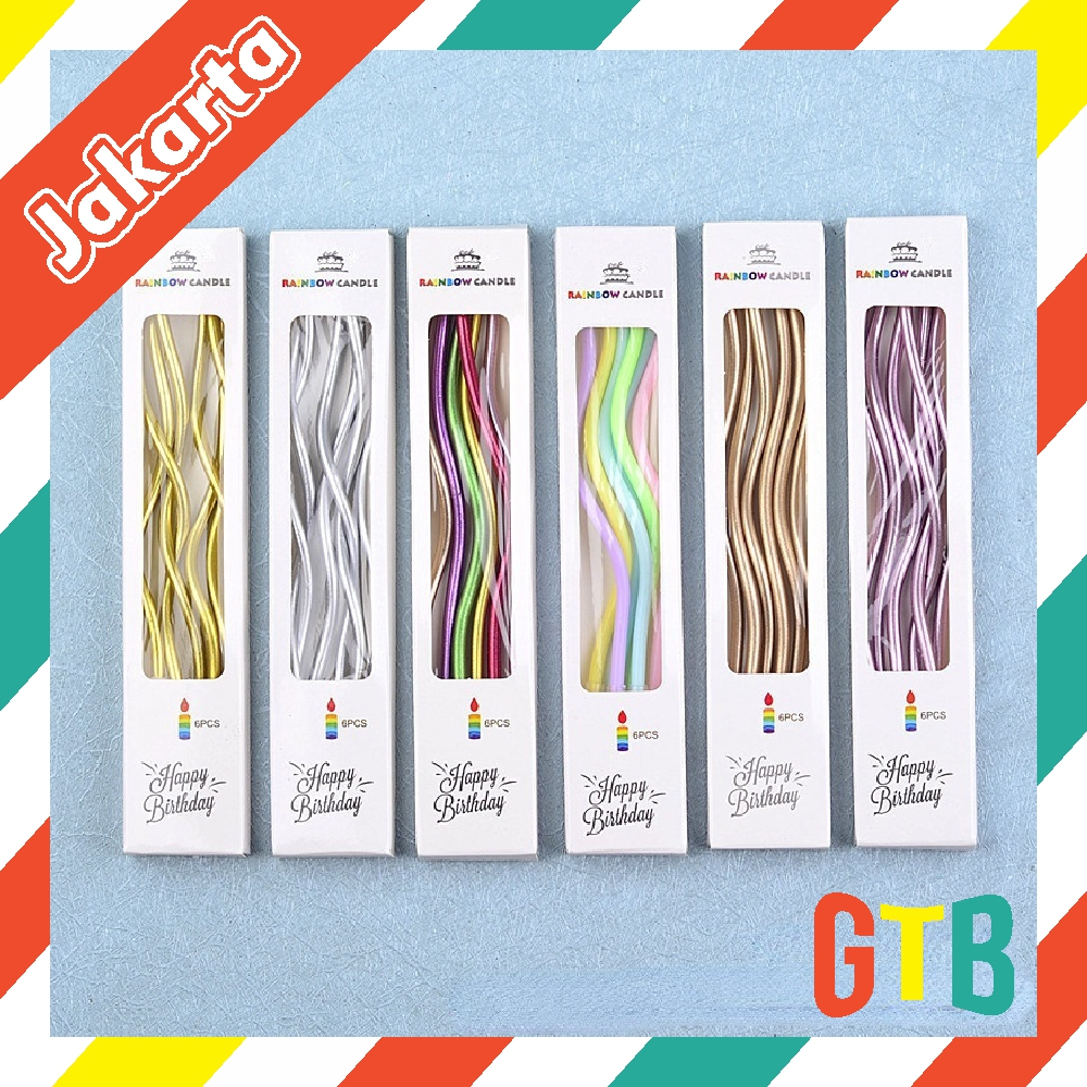Jual ️GTB ️ Lilin Ulang Tahun Spiral/Lilin Panjang Lilin Ulang Tahun ...