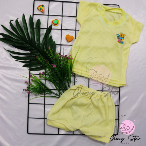 Jual Setelan Kaos Oblong Bayi Salur dan Celana Pendek Polos Bayi Murah ... Jual Setelan Kaos Oblong Bayi Salur dan Celana Pendek Polos Bayi Murah ...