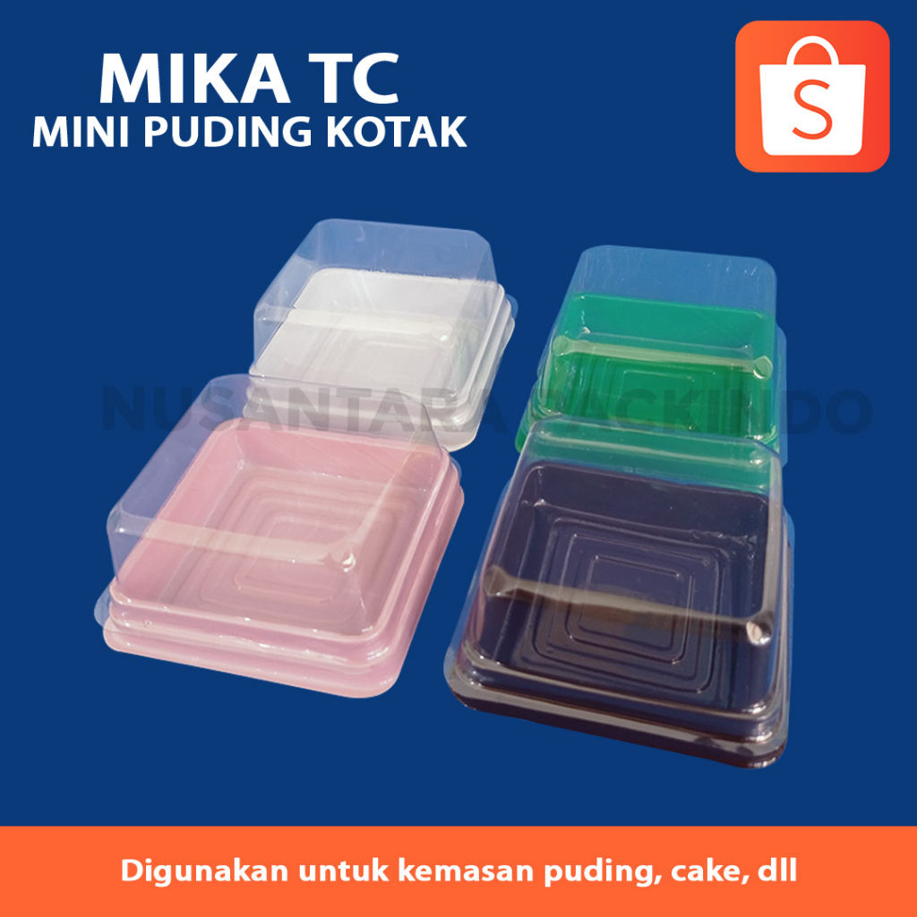 Jual Mika Tc Puding Kotak Warna (50 Pcs) | Shopee Indonesia