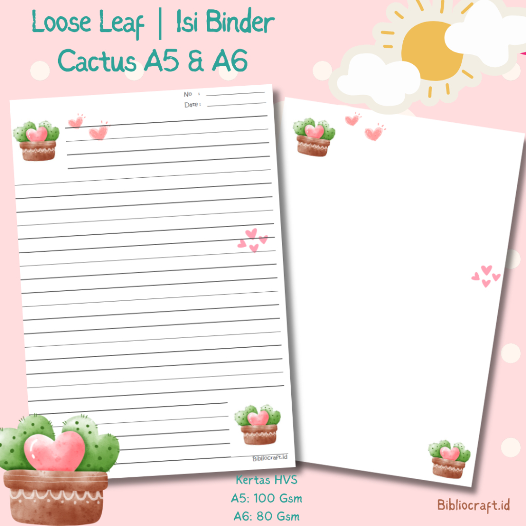 Jual Loose leaf | Isi Kertas File binder A5 A6 Tebal | 20 holes | 20 ...