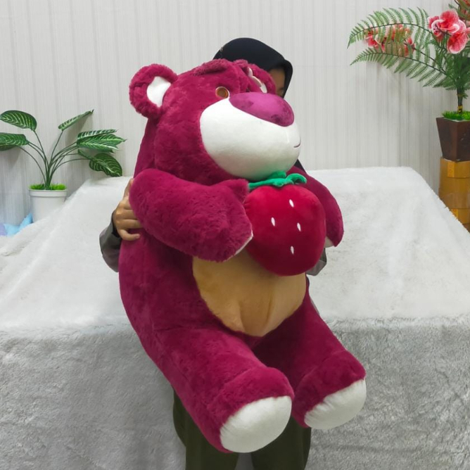Jual Boneka Sitting Lotso Jumbo Besar Size 85cm Kado Hadiah Ultah ...