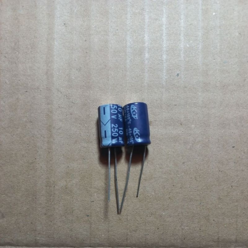 Jual kapasitor nippon original 10uf 250v elko elco capasitor 10 uf 250 v | Shopee Indonesia