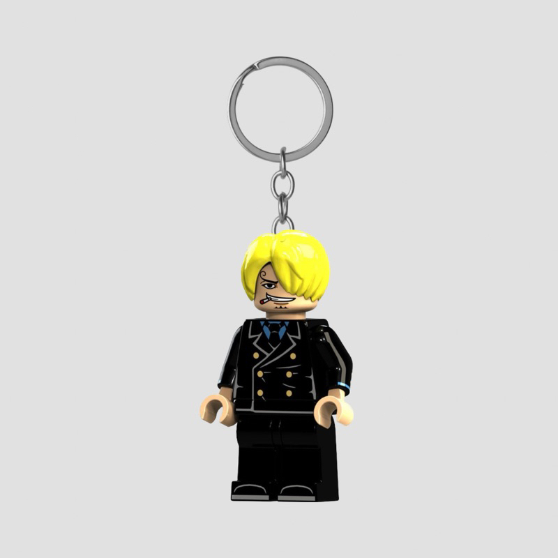 Jual Dhis Project Gantungan Kunci LEGO Minifigure Sanji One Piece Red ...
