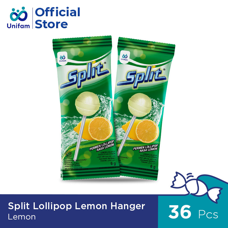 Jual Split Permen Lolipop Soda Lemon Hanger - Soda Candy 1 Bag (Isi ...