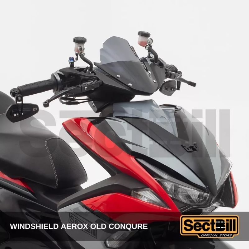 Jual Windshield Visor Sectbill Aerox 155 New V2 Old Nvx tipe Conquer ...
