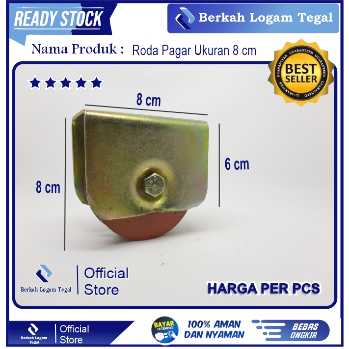 Jual Roda Pagar Besi Gerbang Rumah Medan Ukuran 8 cm Grosir | Shopee ...