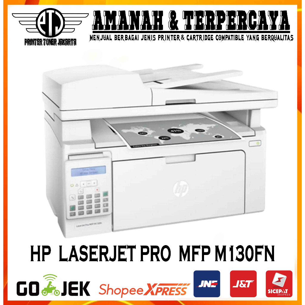 Jual Printer fotocopy HP LaserJet Pro MFP M130fn m130 fn - M130FN ...