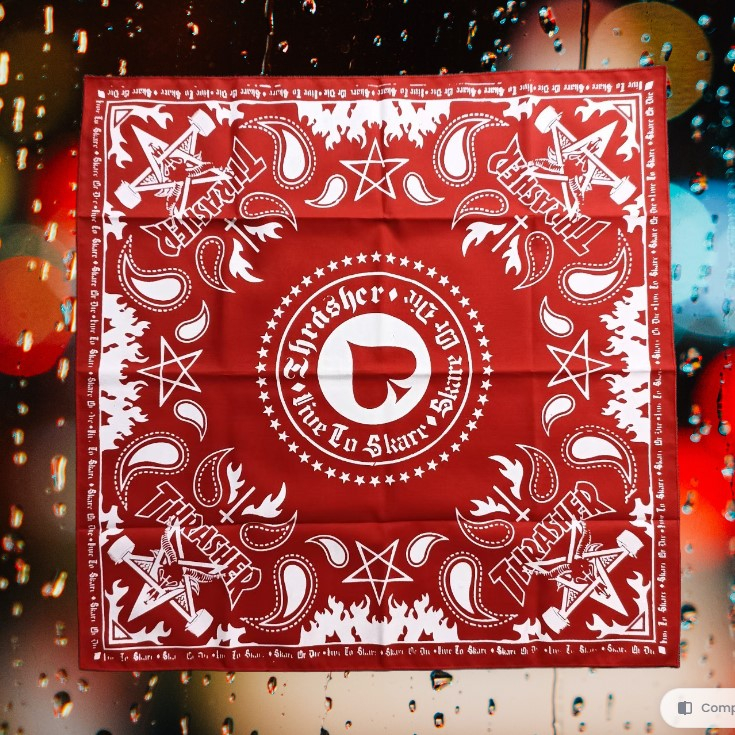 Jual Bandana Slayer Multiguna Motif Thrs Merah Uk50 Cm | Shopee Indonesia