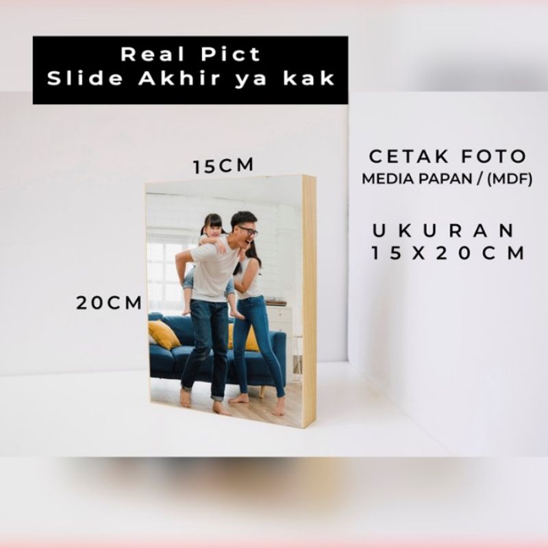 Jual CETAK FOTO 6R (15×20) 1 FOTO SUDAH BINGKAI MEDIA PAPAN MDF ANTI AIR | Shopee Indonesia
