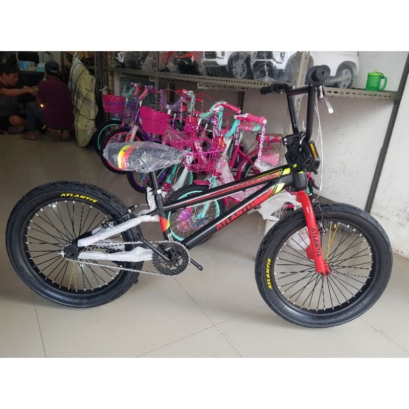 Jual Sepeda BMX 20 inch ATLANTIS ( BAN JUMBO 3.0 ) ( WARNA HITAM ...