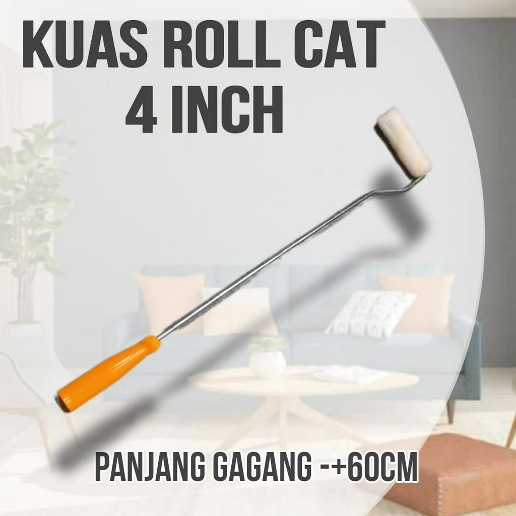 Jual Kuas Roll 4" Kuas Perahu Kapal Kuas Cat Rol Bulu Wool Kecil Paint ...