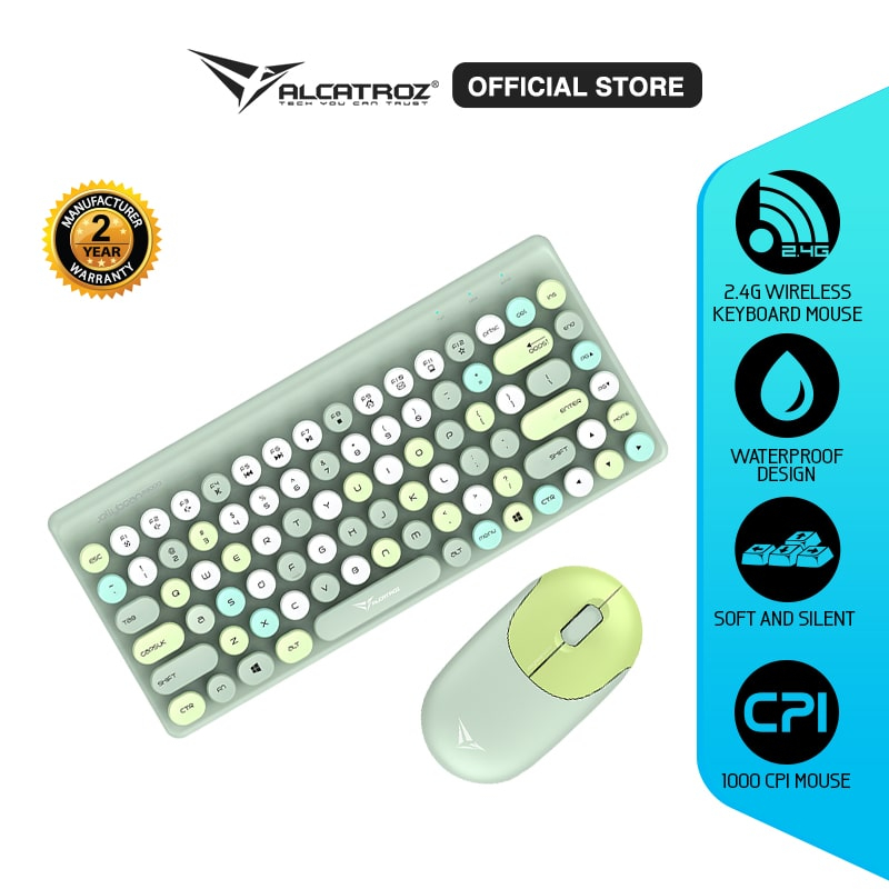Jual Keyboard Mouse Wireless Combo Alcatroz JellyBean A3000 Bluetooth ...