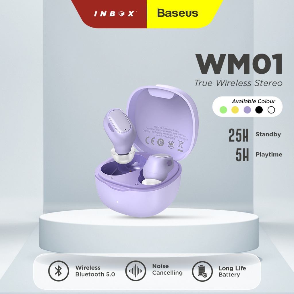 Jual Baseus - TWS - Encok WM01 Earbuds | Shopee Indonesia