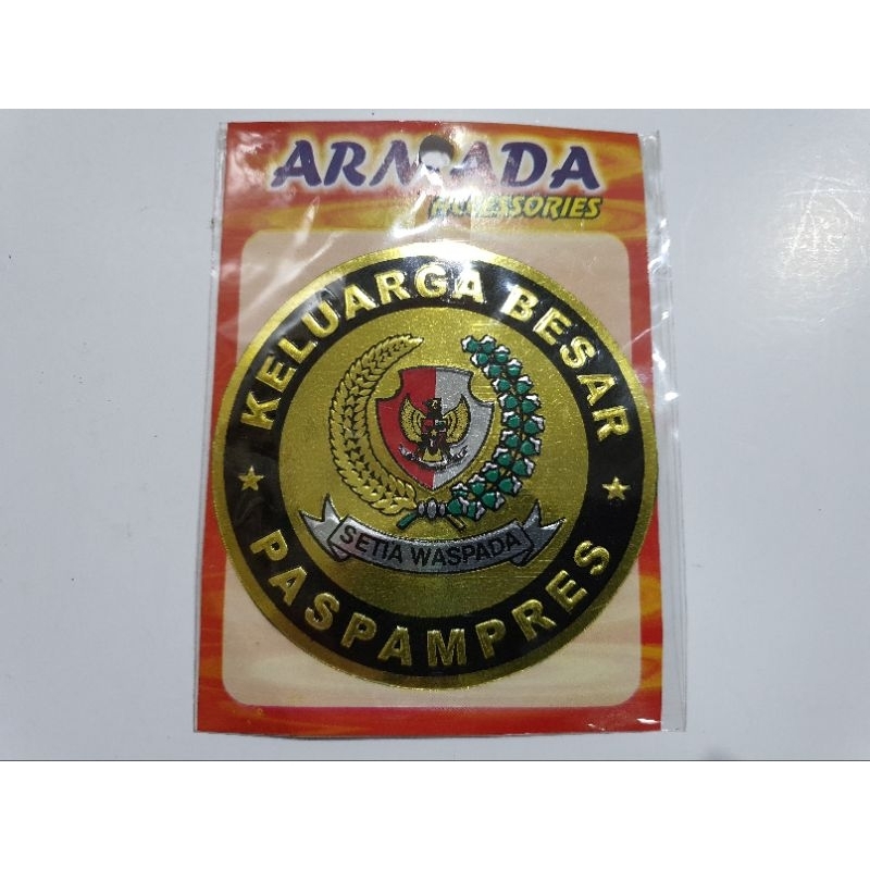 Jual Stiker PVC Kilap Paspampres lingkar Hitam | Stiker PVC Kilap Army ...