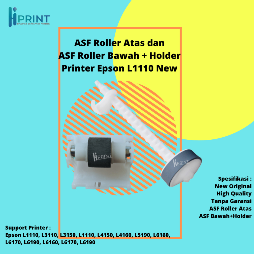 Jual ASF Roller Atas Bawah+Holder Epson L1110 L3110 L3150 Printer L4150 ...
