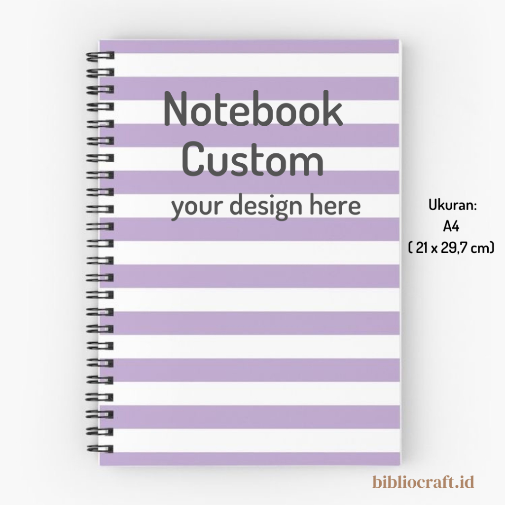 Jual Notes Custom A4 / Notebook A4 / Notes Spiral A4 - Plain Polos ...