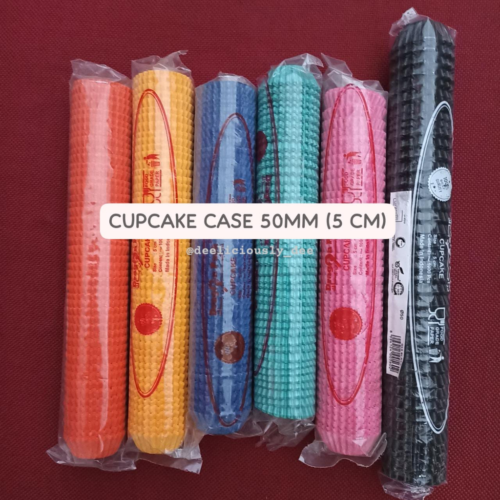 Jual [Roll 1000pcs] Cup Kue Hitam & Warna ukuran 50mm (glassine ...